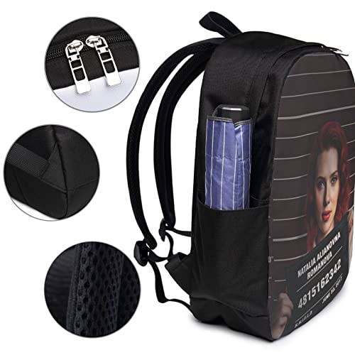 Realreolly Scarlett Johansson Backpack high-capacity Laptop Backpack with usb Charging Port Computer Bag for School, outdoor, summer camp - 17inch