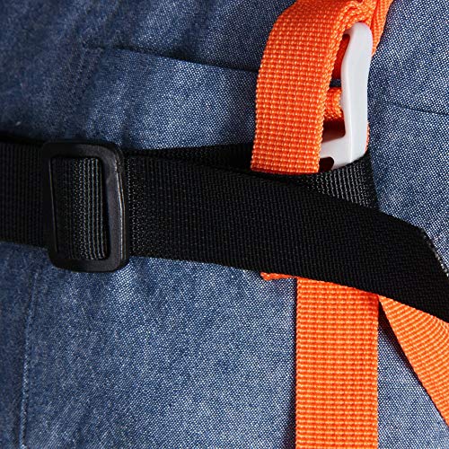 Ikerall Sternum Straps For Backpacks 1-pack,Adjustable Chest Strap with Emergency Whistle Buckle Suitable for Universal Outdoor Fabric Backpack Straps(Black)