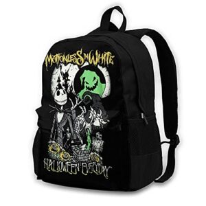 morgan myers, backpack school backpack college daypack book bag computer bag laptop travel backpack for men and women, black