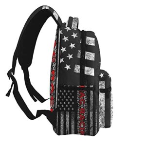 Drag Racing Flag America Casual student backpack Outdoor Backpacks Travel Sports Bags Book Bag