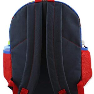 Super Hero Adventures Boys 5 piece Backpack and Snack Bag School Set (One Size, Blue/Red)