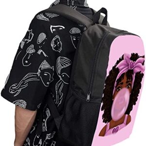 DSWEFGY African Women Backpack 16Inch Laptop Backpack Cute Lightweight Waterproof Bookbag Gifts For Teens Picnic Travel