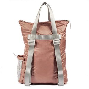 Packable Backpack for Women in Rose Gold - Lightweight Foldable Daypack and Tote Bag Perfect for Hiking, Walking, Travel & Adventure