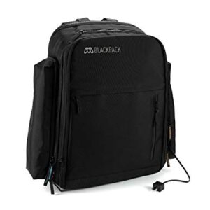 MOS BLACKPACK Grande, Durable Electronics Travel Backpack for 17"" Laptop, Tablet with Built in Cable Management (SW-44029)