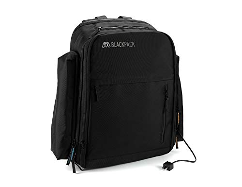 MOS BLACKPACK Grande, Durable Electronics Travel Backpack for 17"" Laptop, Tablet with Built in Cable Management (SW-44029)