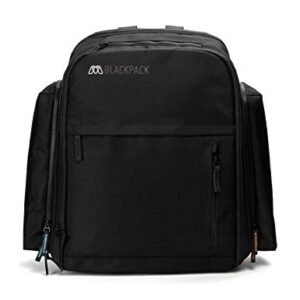 MOS BLACKPACK Grande, Durable Electronics Travel Backpack for 17"" Laptop, Tablet with Built in Cable Management (SW-44029)