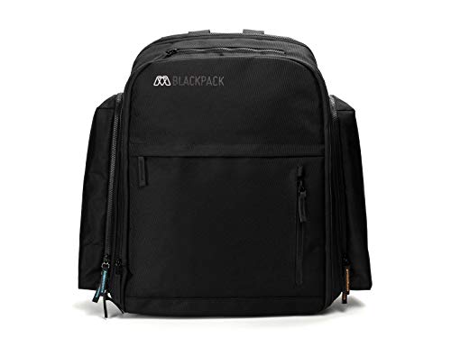 MOS BLACKPACK Grande, Durable Electronics Travel Backpack for 17"" Laptop, Tablet with Built in Cable Management (SW-44029)