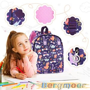 Kids Backpacks for Boys and Girls12.6 Inch, Bergmoer Toddler Backpack Ideal for Preschool Kindergarten Elementary School Travel Backpacks, Cute Lightweight Water ResistantKids Backpacks for Girls Boys