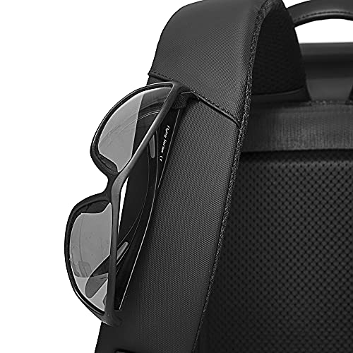 Laptop Backpack Smart Trendy Fashion Durable 21 Liters Capacity Unisex Oxford Material Backpack With Anti_Theft Waterproof USB 1.37KG Weight 15.6 In Laptop Bag For Business Travel College School-Black