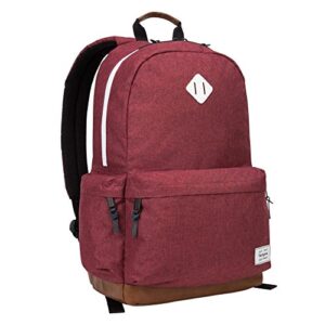 targus strata ii college and travel laptop backpack with protective sleeve for 15.6-inch laptop, burgundy (tsb93603gl)