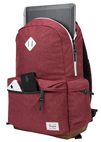 Targus Strata II College and Travel Laptop Backpack with Protective Sleeve for 15.6-Inch Laptop, Burgundy (TSB93603GL)