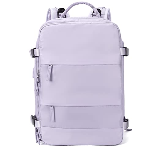 Laptop Backpack for Women, Travel Backpack with with Shoes Compartment & Wet Pocket, School Backpack fit 15.6 Inch Laptop