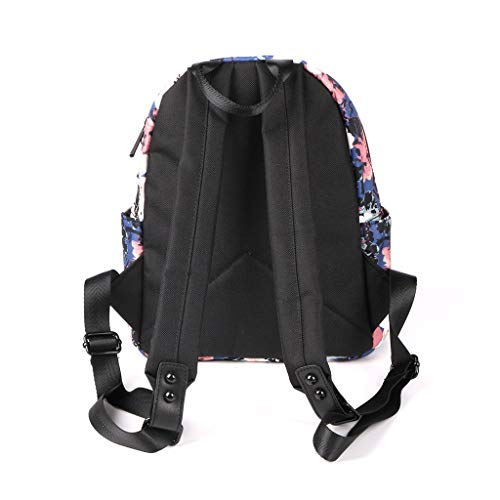 Fvstar Mini Backpack Women Girls Water-resistant Small Backpack Purse Shoulder Bag for Womens Adult Kids School Travel,Floral