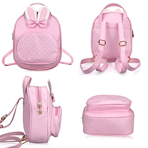 Little Girls Pink Travel Backpack Cartoon Mini Mouse Backpack Small Kids Backpack Purse Cute Children Toddler Backpack Gift