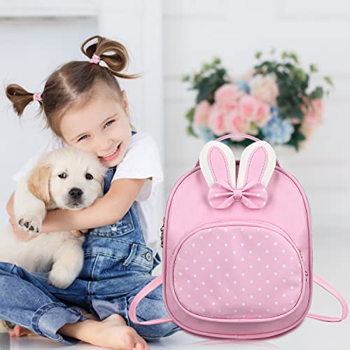 Little Girls Pink Travel Backpack Cartoon Mini Mouse Backpack Small Kids Backpack Purse Cute Children Toddler Backpack Gift