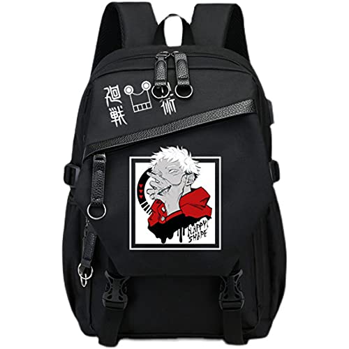 Warmtwinl Jujutsu Kaisen Gojo Satoru Geto Suguru Backpack Student School Travel Bag Outside Daypack Laptop Gifts