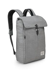 osprey arcane flap laptop backpack, medium grey heather