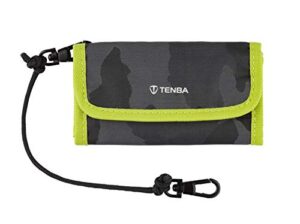 tenba reload sd 9 card wallet – camouflage/lime (636-218)