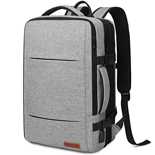 MIYCOO Travel Backpack for Women Men，Carry on Backpack Large Laptop Backpack Hiking Backpack School Bag for Outdoor Sports, Grey