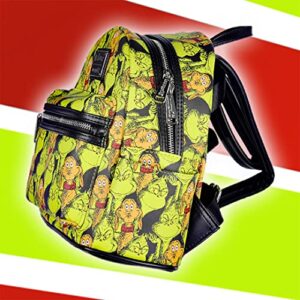 Dr. Seuss The Grinch and Max All-Over Print Faux Leather Mini Backpack