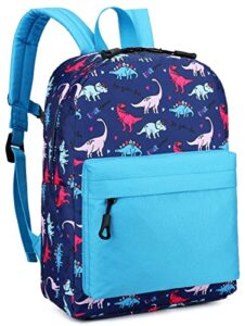 kids backpack for girls boys cute lightweight preschool school backpacks bookbags (blue dinosaur)