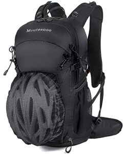 mouteenoo mountain biking backpack for mtb, cycling and bike commuter backpack for men and women (black)