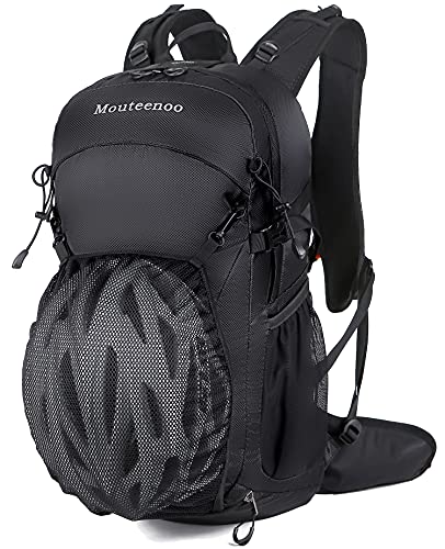 Mouteenoo Mountain Biking Backpack for MTB, Cycling and Bike Commuter Backpack for Men and Women (Black)