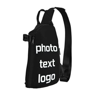 custom sling bags customizable crossbody backpack your own sport shoulder crossbody bag customized gifts customized gifts personalized photo gifts custom gifts for men, black-2