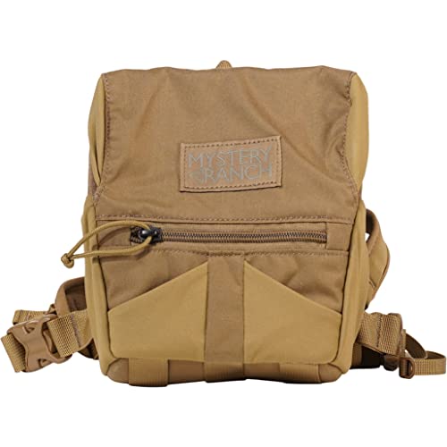 Mystery Ranch Bino Harness 12x, Chest Rig, Binocular Case, Tactical Pouch, for Rough Country, Hunting, Outdoors - Coyote-XL