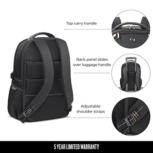 Solo New York Arc 17.3 Inch Laptop Backpack, Black