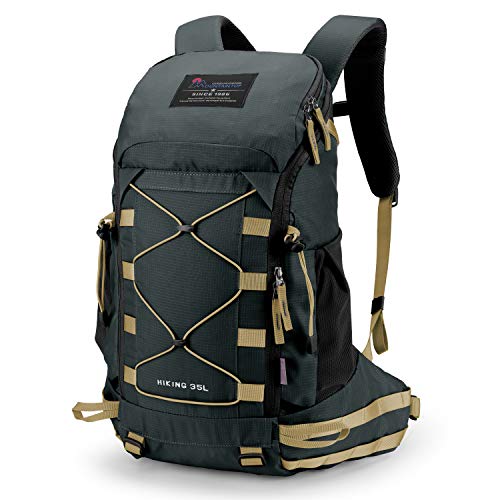 MOUNTAINTOP Hiking Backpack 35L Outdoor Travel Camping Day Pack with Rain Cover for Men Women