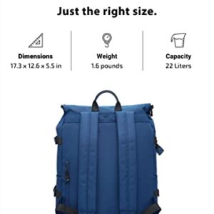 SansPeur EWART Backpack, Casual Back Pack with Laptop Sleeve, designed for Work, Travel, School & College, Navy Blue