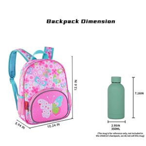 Daaupus 12-Inch girl preschool backpack,Kids Backpack for Boys & Girls, Perfect for Daycare and Preschool