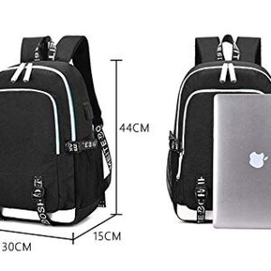 JOOJER Creative XXX Black Sports Revenge Backpack for Mans,Broken Heart Durable Backpack Usb Computer Bag (Black2)