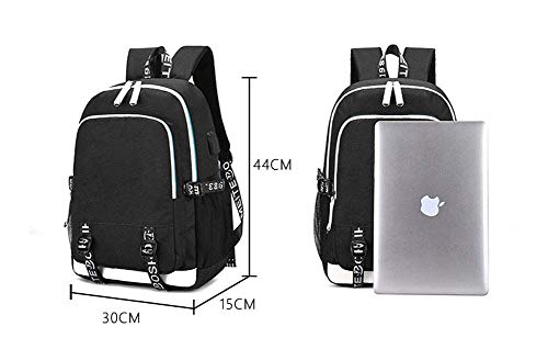 JOOJER Creative XXX Black Sports Revenge Backpack for Mans,Broken Heart Durable Backpack Usb Computer Bag (Black2)