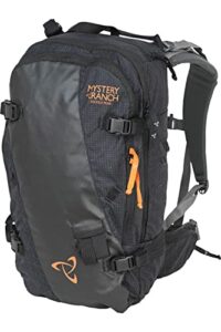 mystery ranch saddle peak pack – water resistant skiing pack, black, large/x-large