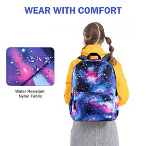 SAMIT School Backpack School Bag Galaxy Backpack Rucksack Kid Backpack Set with Pencil Case for Boys Girls Elementary