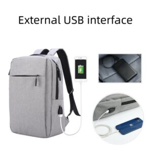 xiaoyidan Laptop Backpack Unisex Travel Bag Business Computer Backpacks Casual Hiking Pack (Gray)