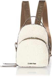 calvin klein astatine micro mini backpack, natural,one size