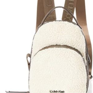 Calvin Klein Astatine Micro Mini Backpack, Natural,One Size