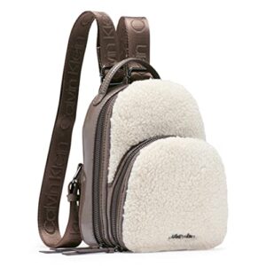 Calvin Klein Astatine Micro Mini Backpack, Natural,One Size