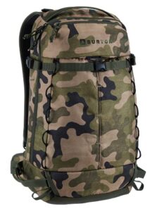 burton sidehill 18l backpack, martini olive terra camo, one size