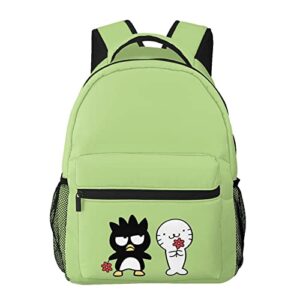 cartoon backpack bookbags daypack badtz-maru laptop bookbag shoulder travel sports hiking camping daypack for men women