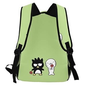 Cartoon Backpack Bookbags Daypack Badtz-Maru Laptop Bookbag Shoulder Travel Sports Hiking Camping Daypack For Men Women