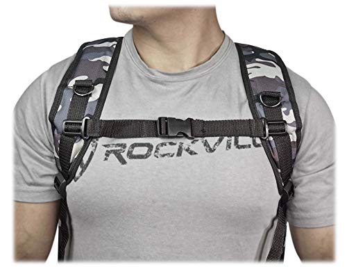 RockvilIe DJ Mixer Case Travel Camo Backpack Bag Fits 19"w x 20"h x 13"d