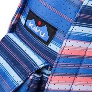 KAVU Mesh Rope Pack Sling Crossbody Backpack - Reef Stripe