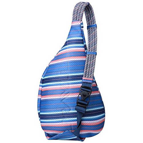 KAVU Mesh Rope Pack Sling Crossbody Backpack - Reef Stripe