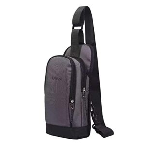 Crossbody sling chest bag shoulder backpack for casual hiking dark grey