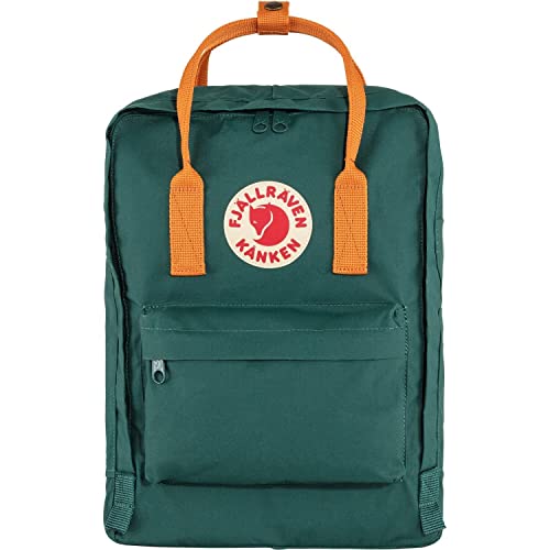 Fjallraven Women's Kanken Backpack, Arctic Green/Spicy Orange, One Size