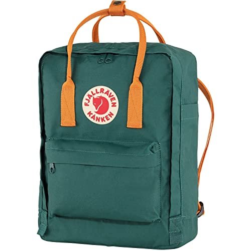 Fjallraven Women's Kanken Backpack, Arctic Green/Spicy Orange, One Size